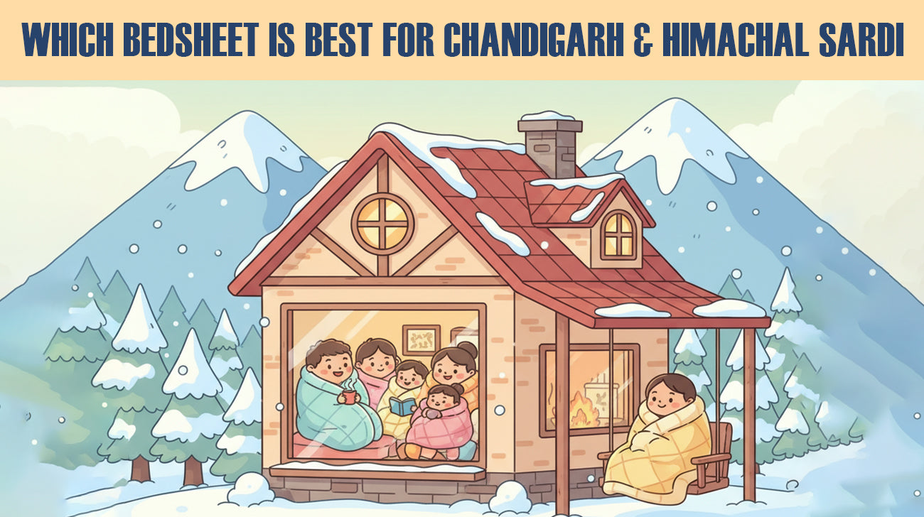 Which Bedsheet Is Best For Chandigarh & Himachal Sardi – Weave & Decor
