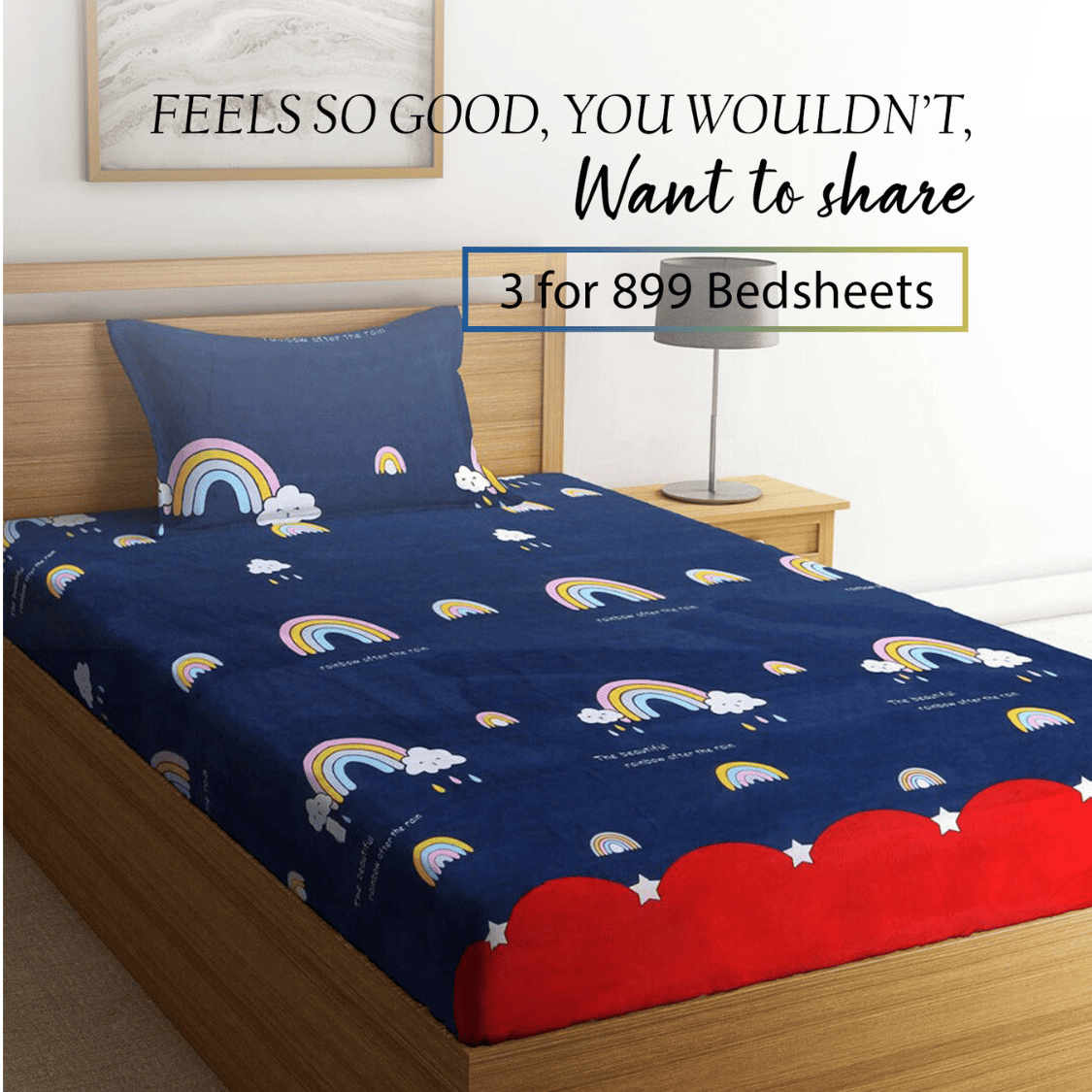 3 FOR 899 - Single Bedsheets – Weave & Decor